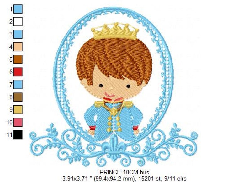 Prince Embroidery Designs Knight Embroidery Design Machine | Etsy