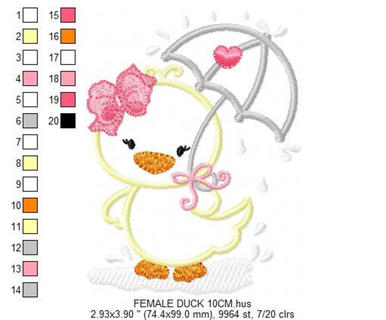 Duck Embroidery Design Animal Embroidery Designs Machine - Etsy