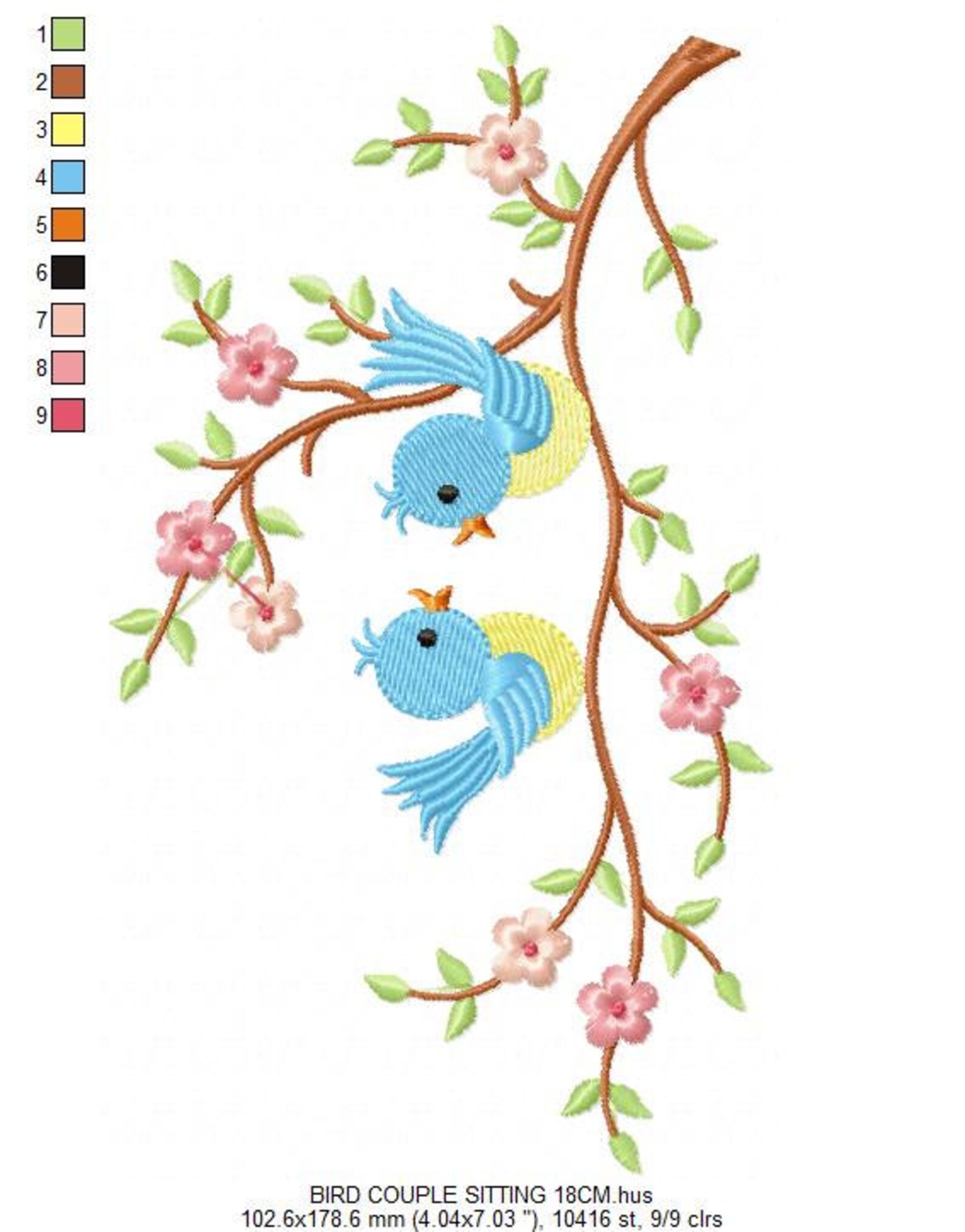 Bird Embroidery Designs Birds Embroidery Design Machine Embroidery ...