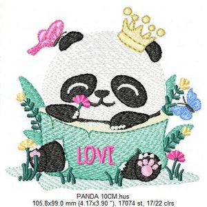 Panda Embroidery Design Animal Embroidery Designs Machine Embroidery ...