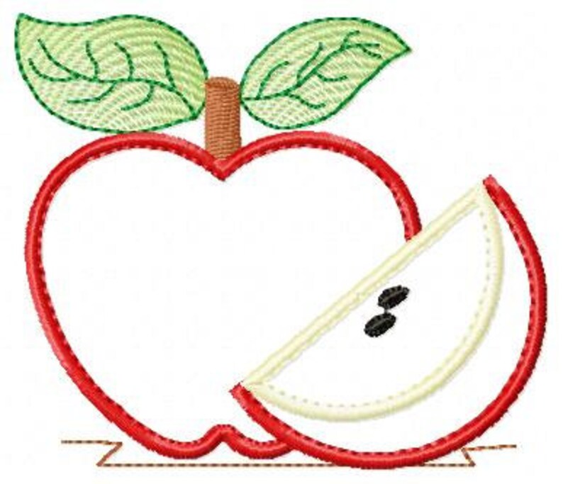Apple Embroidery Designs Fruit Embroidery Design Machine | Etsy