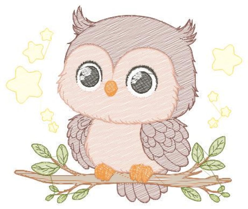 Owl Embroidery Design - Bird Embroidery Design Machine Embroidery ...