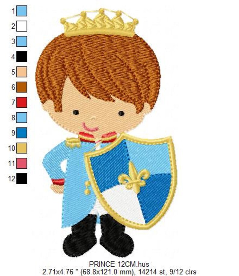 Prince Embroidery Designs King Embroidery Design Machine - Etsy