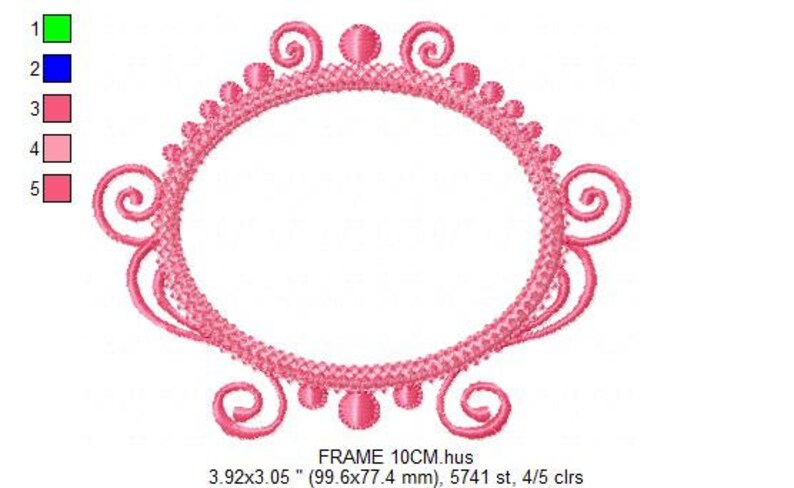 Frame Embroidery Designs Set Frame Applique Design Shape - Etsy