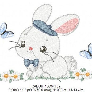 Bunny Embroidery Design - Rabbit Embroidery Designs Machine Embroidery ...