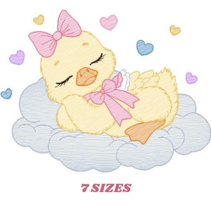 Duck Embroidery Design - Baby Girl Embroidery Designs Machine ...