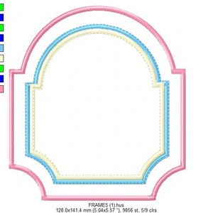 Frame Embroidery Designs Set - Frame Applique Design Shape Embroidery ...