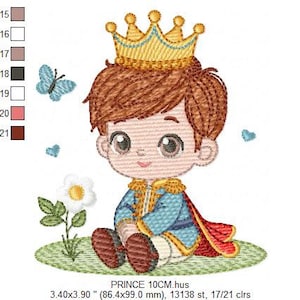 Prince Embroidery Designs - King Embroidery Design Machine Embroidery ...