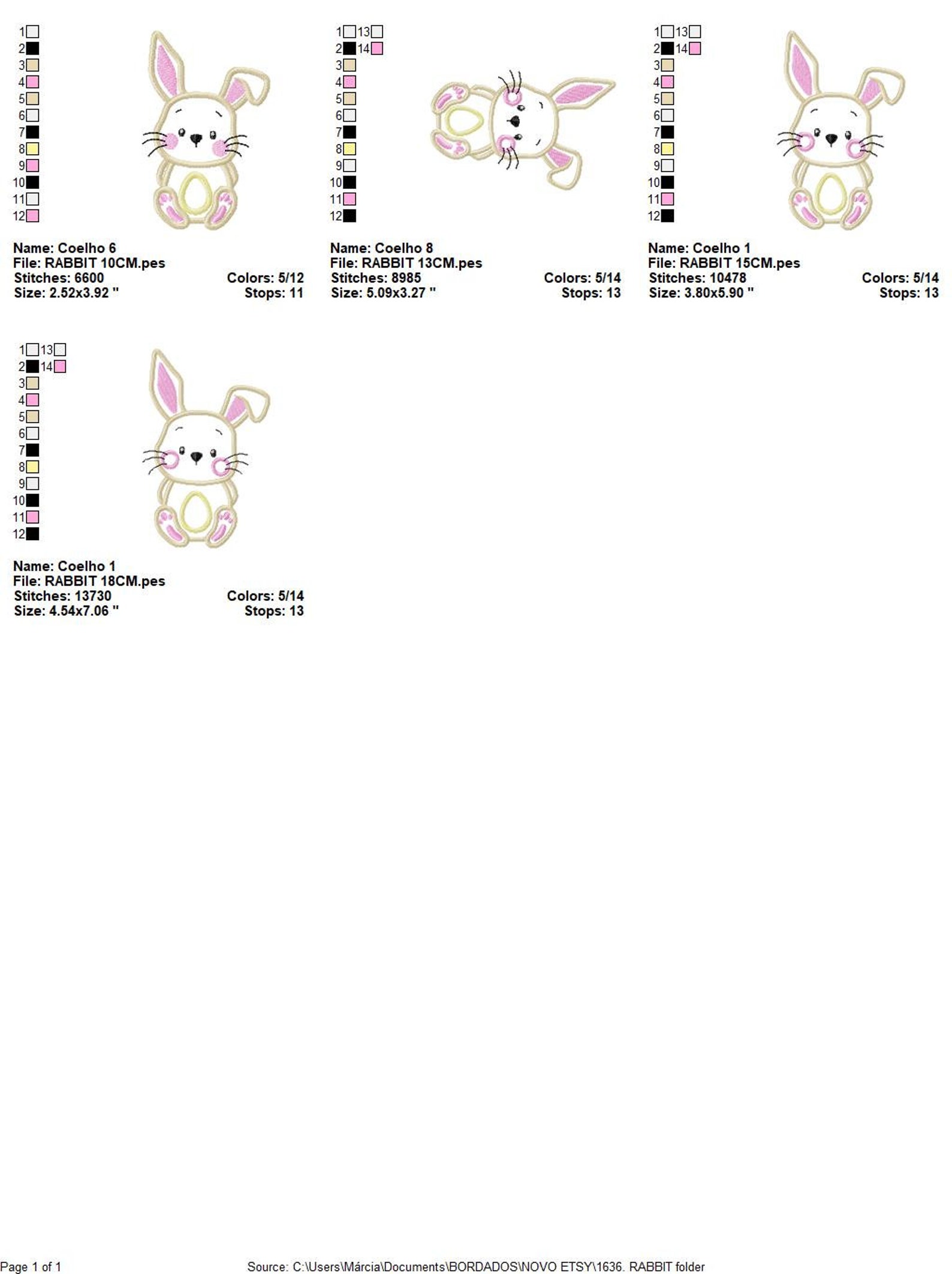 Bunny Embroidery Design Rabbit Embroidery Designs Machine - Etsy