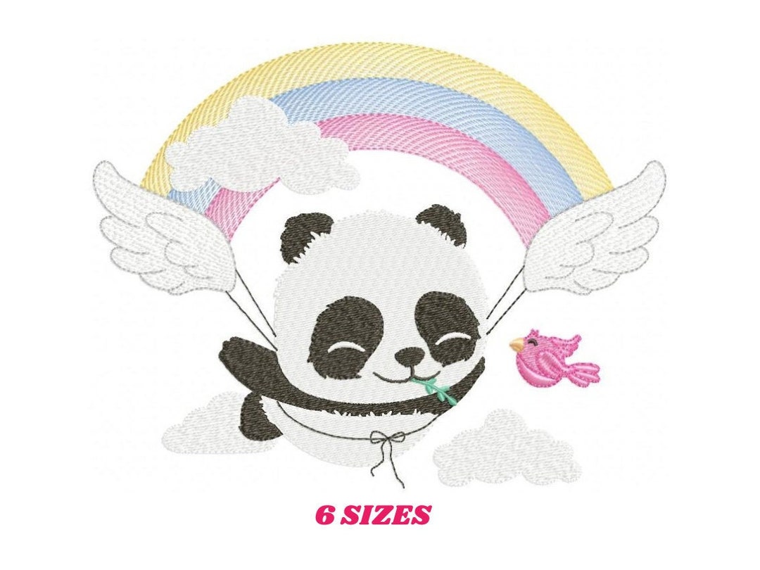Panda Embroidery Design Animal Embroidery Designs Machine Embroidery ...