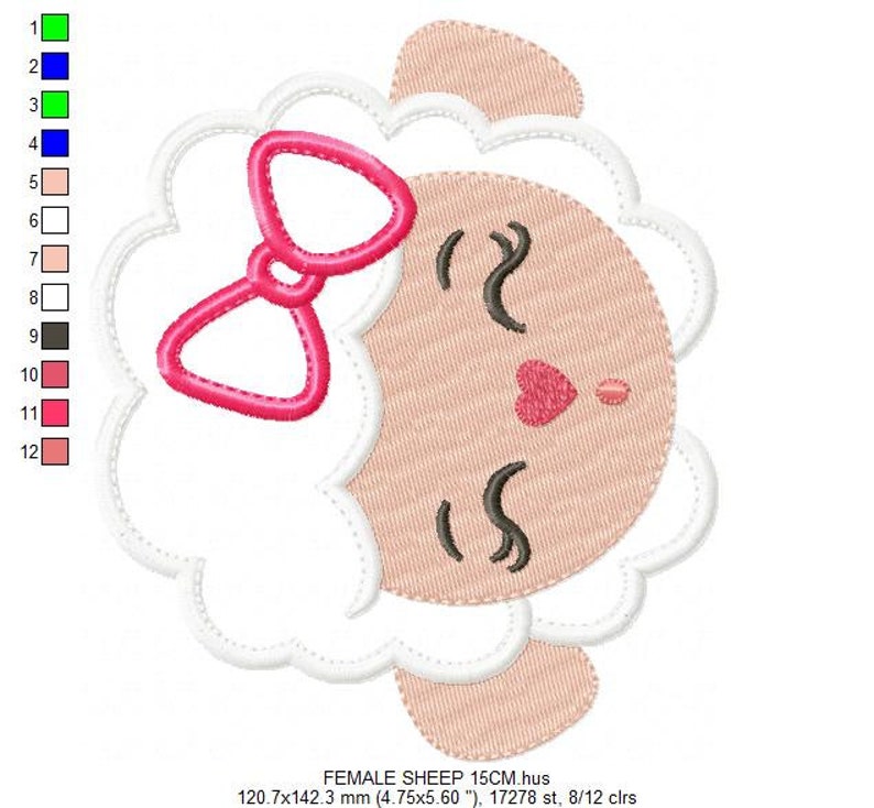 Sheep Embroidery Design Lamb Embroidery Designs Machine - Etsy