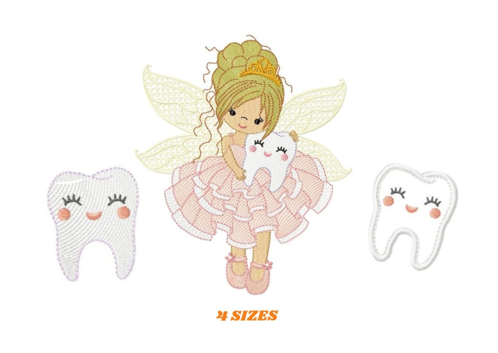 Tooth Fairy Embroidery Designs Tooth Embroidery Design Machine ...