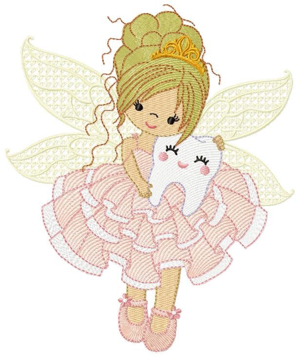 Tooth Fairy Embroidery Designs Tooth Embroidery Design - Etsy