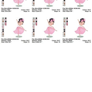 Ballerina Embroidery Designs - Ballet Embroidery Design Machine ...