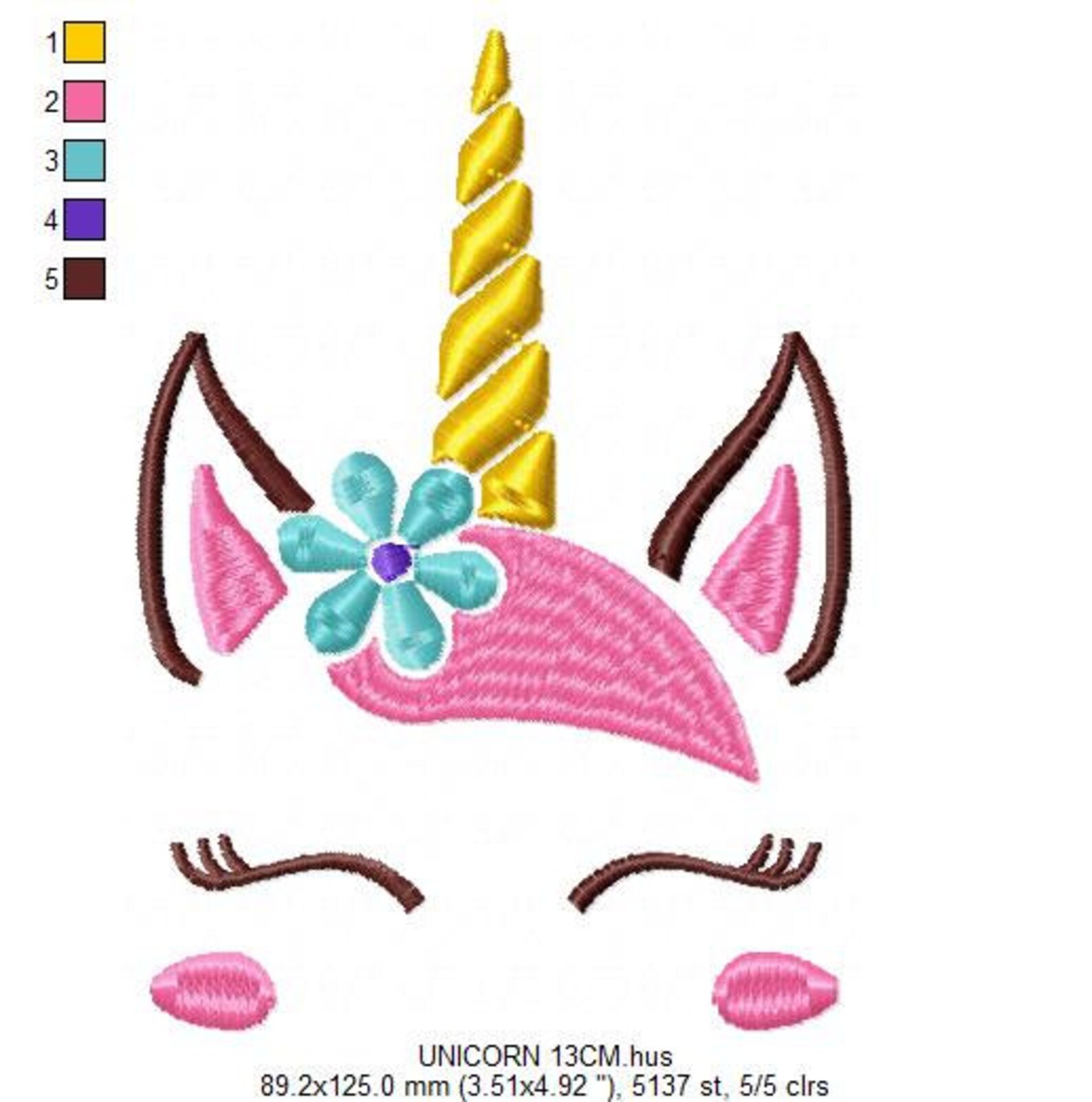 Unicorn Embroidery Designs Baby Girl Embroidery Design | Etsy