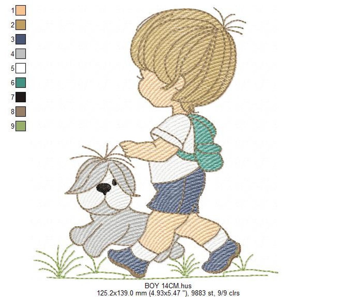 Boy Embroidery Designs - Dog Embroidery Design Machine Embroidery ...