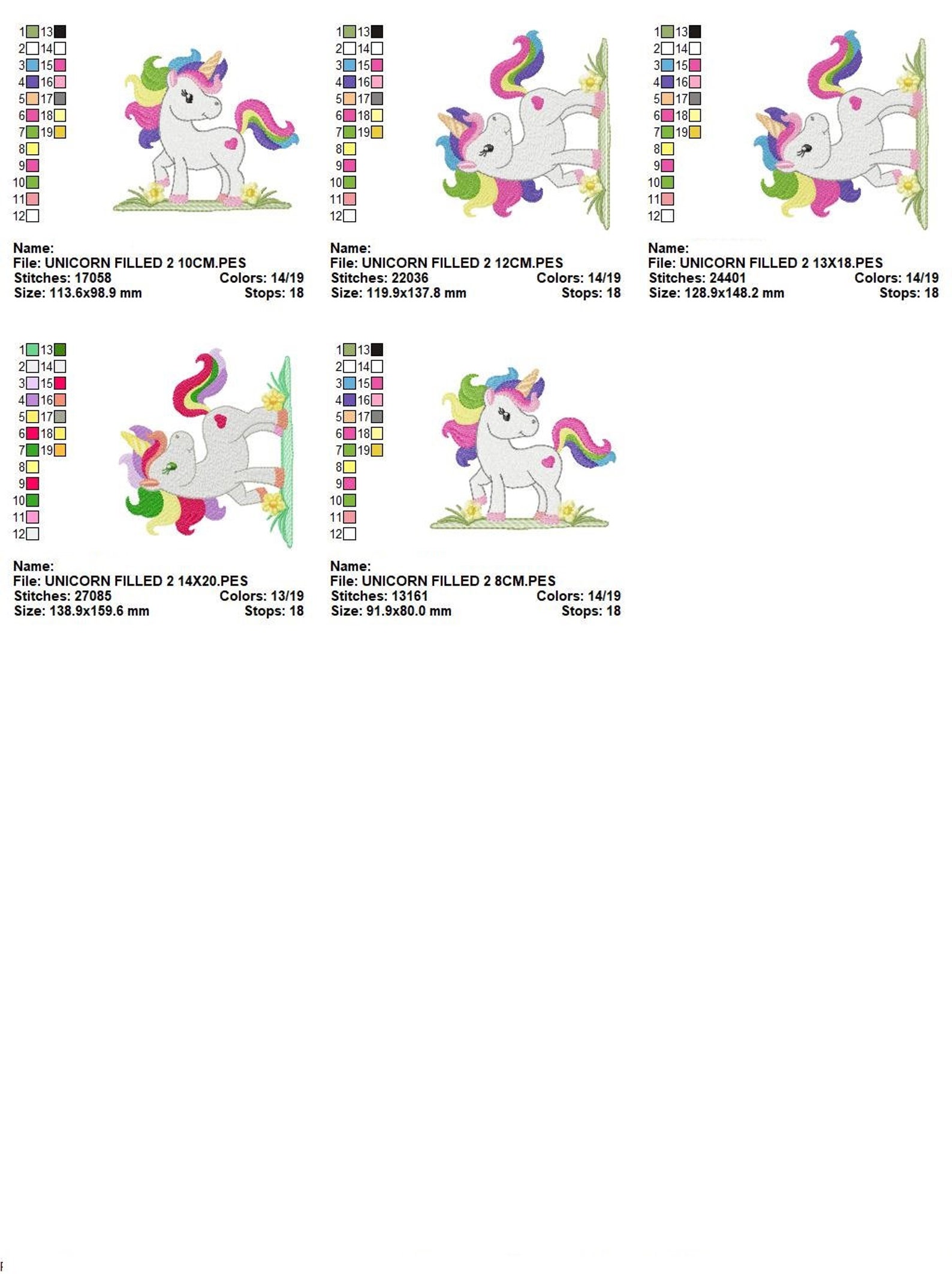 Unicorn Embroidery Designs Girl Embroidery Design Machine - Etsy