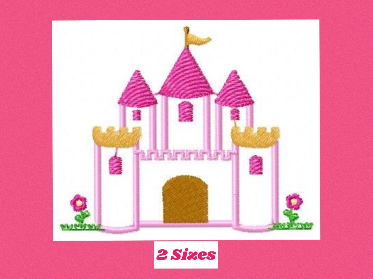 Castle Embroidery Designs Princess Palace Embroidery Design - Etsy