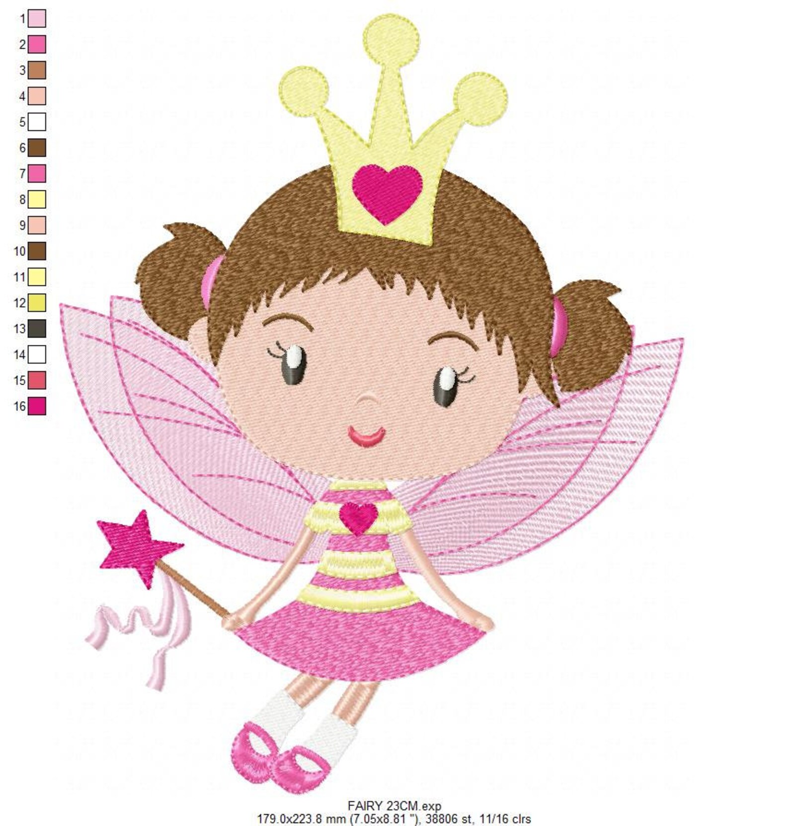 Fairy Embroidery Designs Tooth Fairy Godmother Embroidery - Etsy