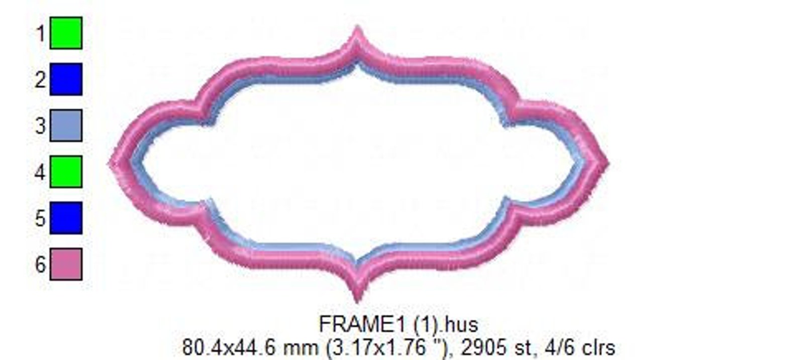 Frame Embroidery Designs Set - Frame Applique Design Machine Embroidery ...