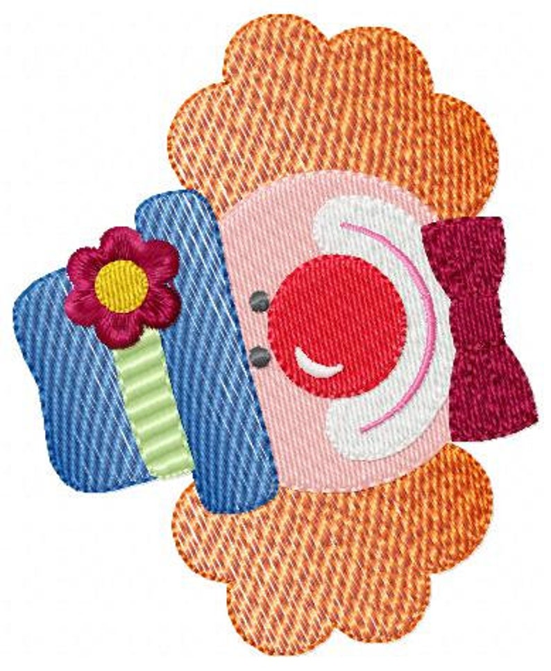 Circus Clown Embroidery Designs - Clown With Funny Hat Machine ...