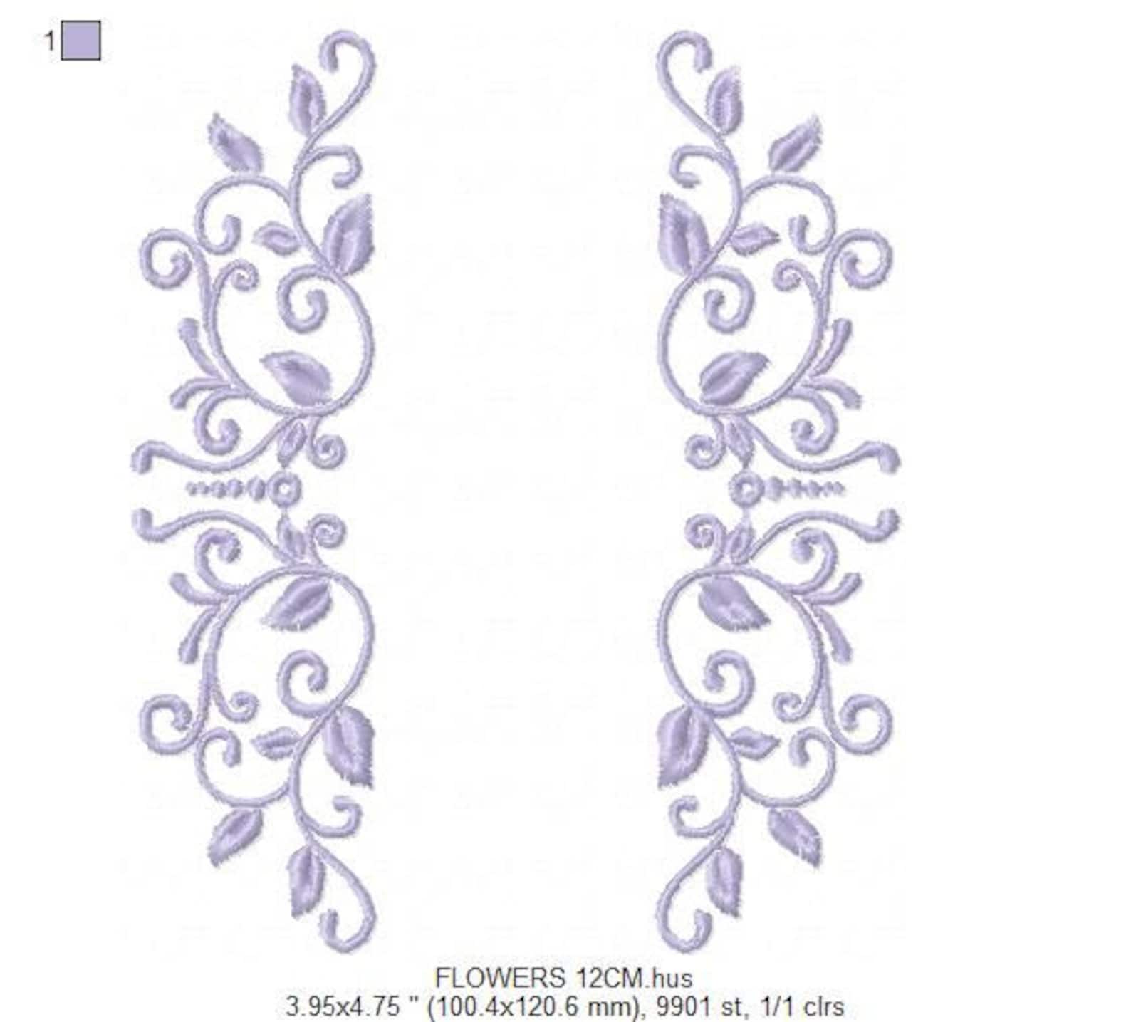 Monogram Frame Embroidery Designs Flower Embroidery Design Machine ...
