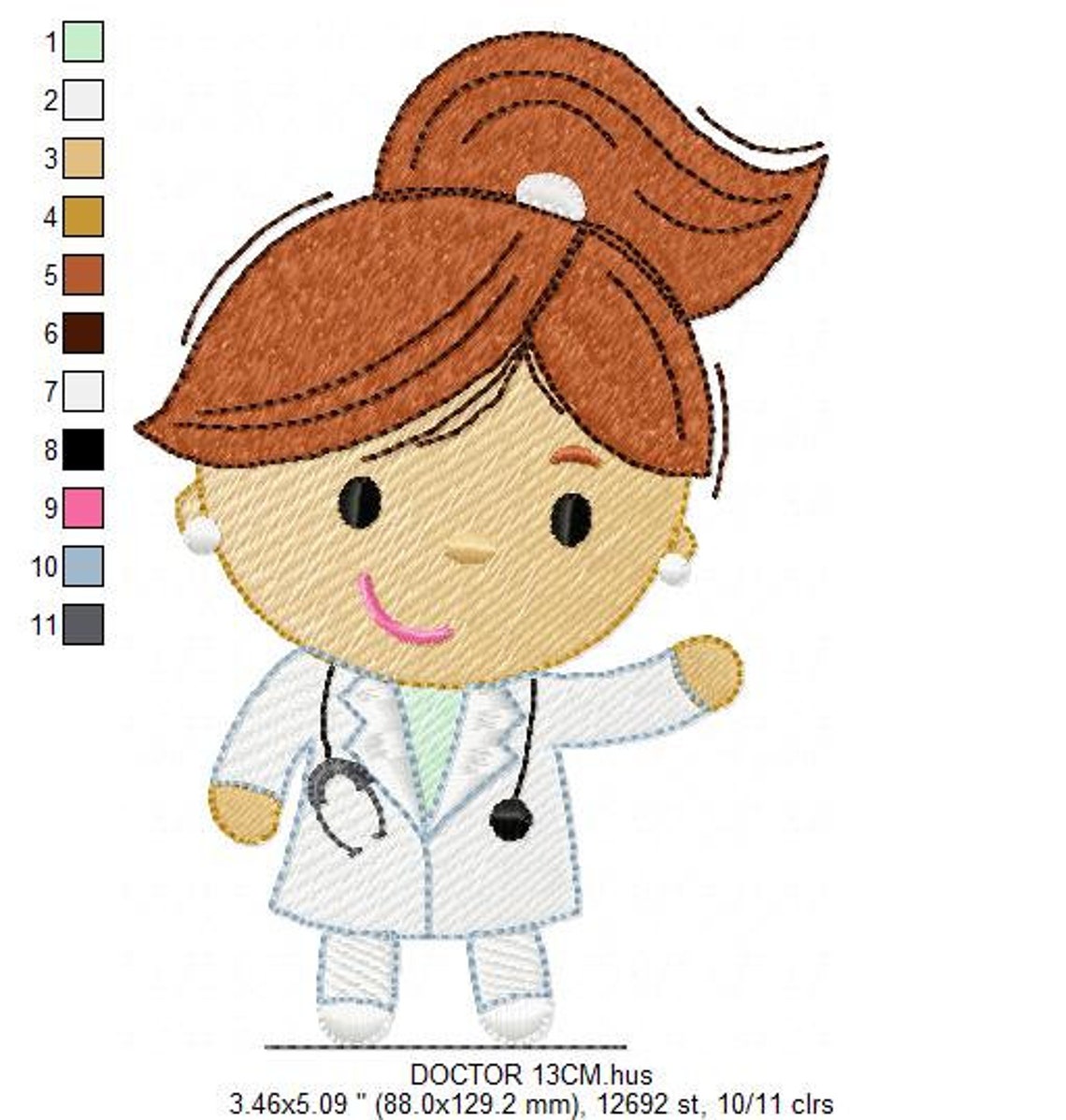 Doctor Embroidery Designs Nurse Embroidery Design Machine | Etsy