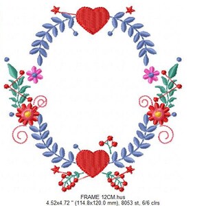 Monogram Frame Embroidery Designs Flower Embroidery Design Machine ...