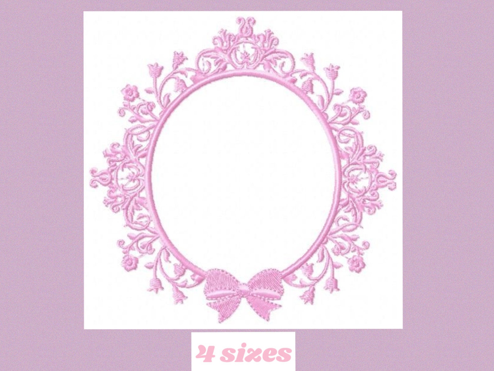 Frame Embroidery Designs Flower Wreath Embroidery Design Machine ...