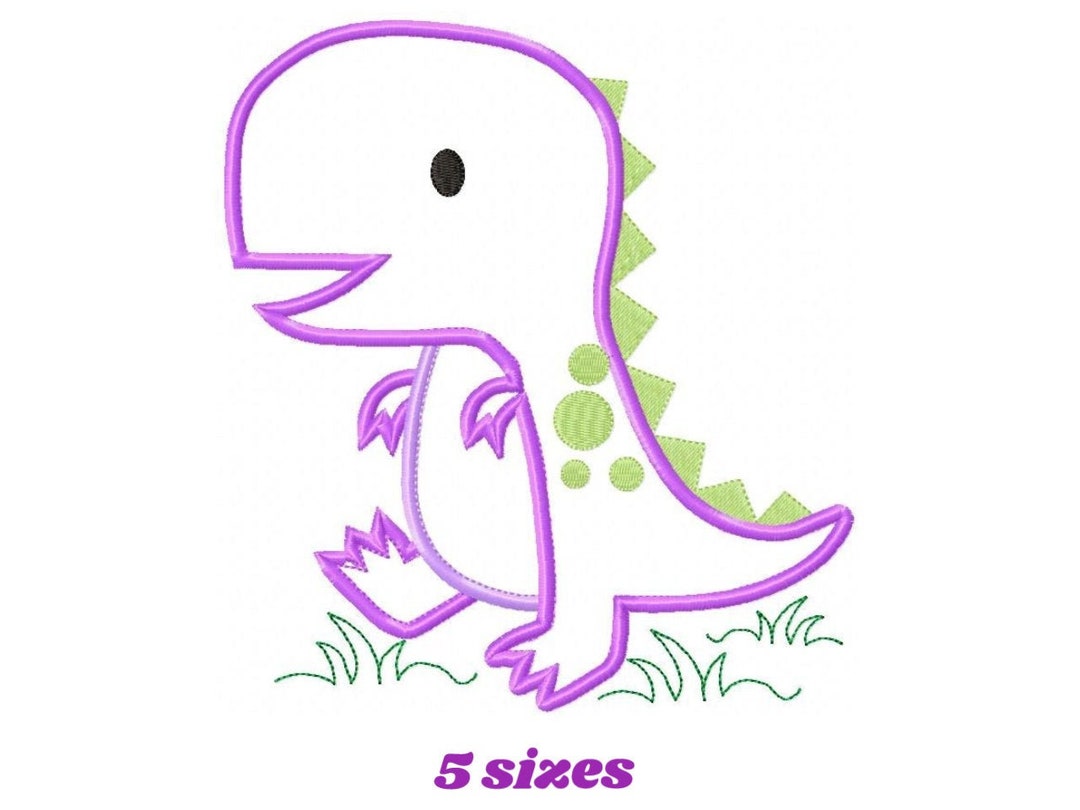Dinosaur Embroidery Designs - Dino Embroidery Design Machine Embroidery ...