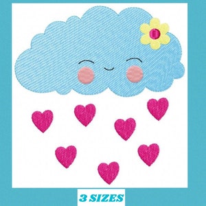 Cloud Embroidery Design Rain Embroidery Designs Machine | Etsy