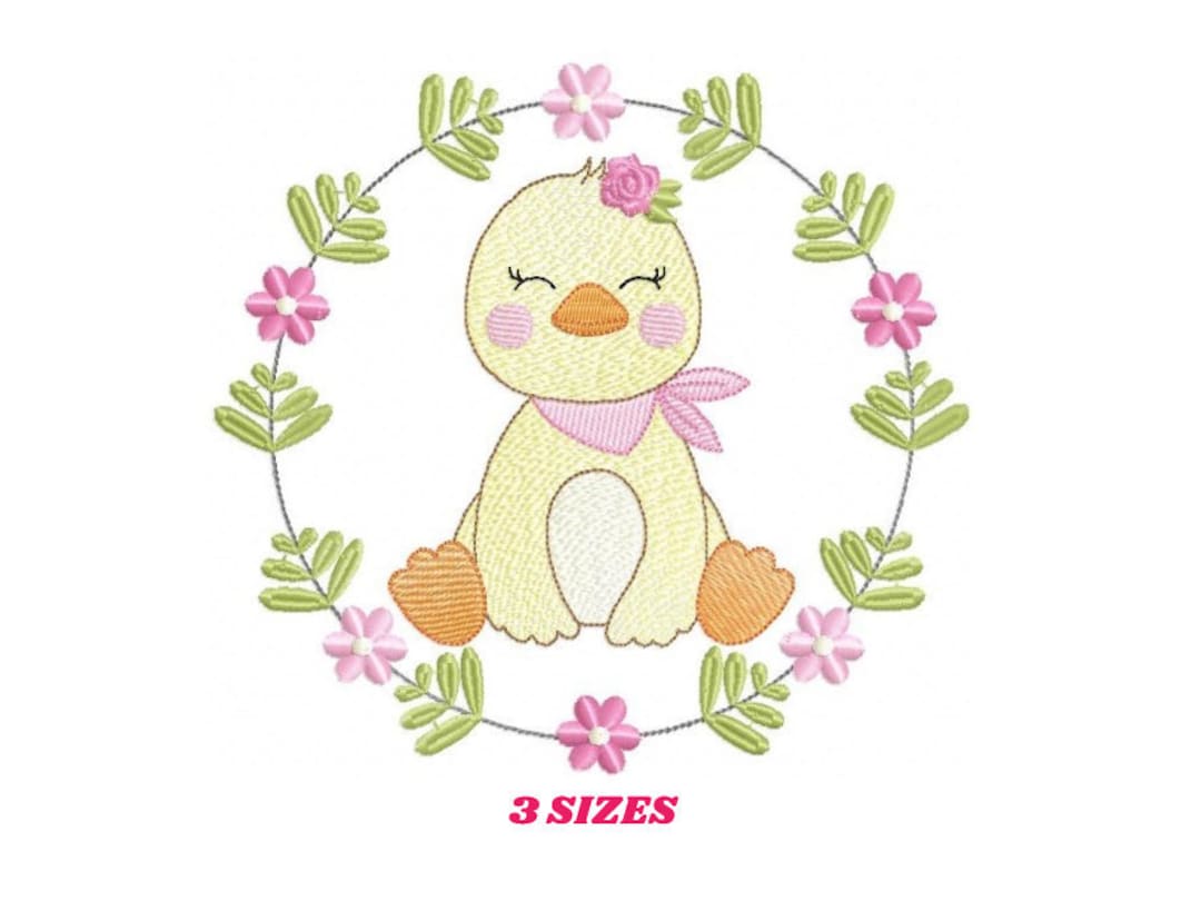 Duck Embroidery Design - Baby Girl Embroidery Designs Machine ...