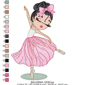 Ballerina Embroidery Designs - Ballet Embroidery Design Machine ...