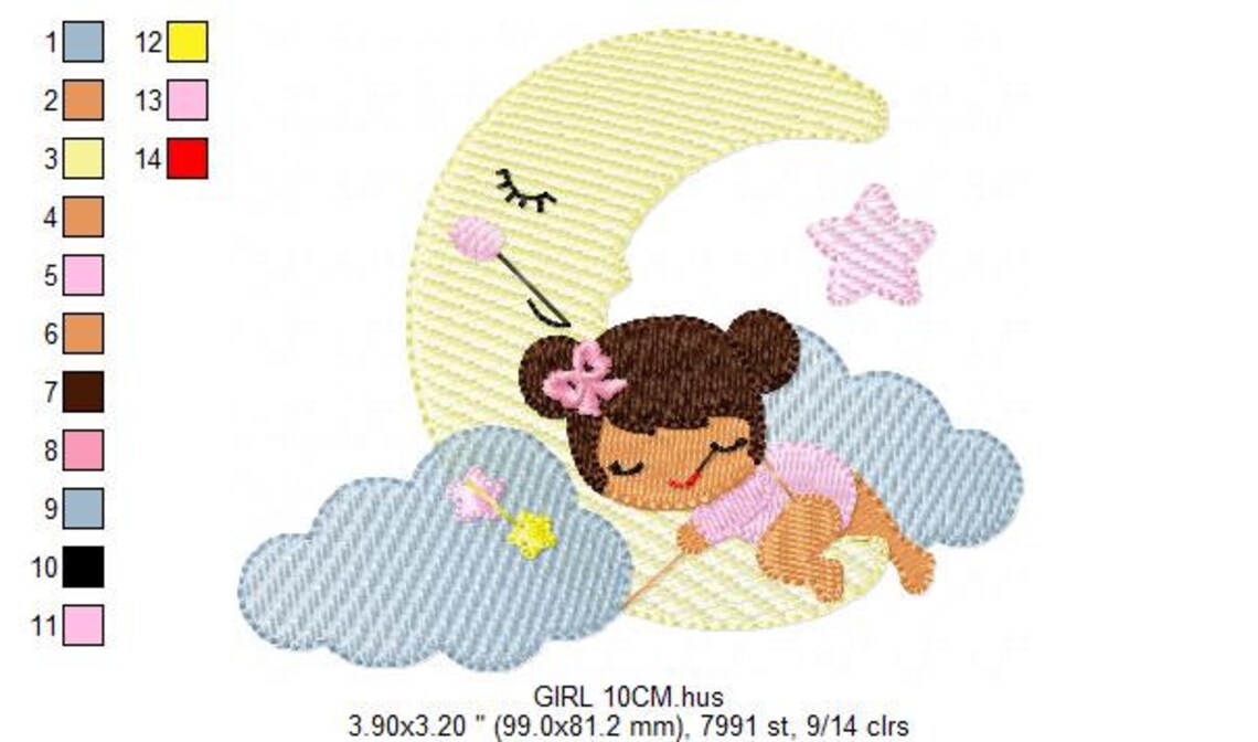 Baby Girl Embroidery Design Newborn Embroidery Designs | Etsy