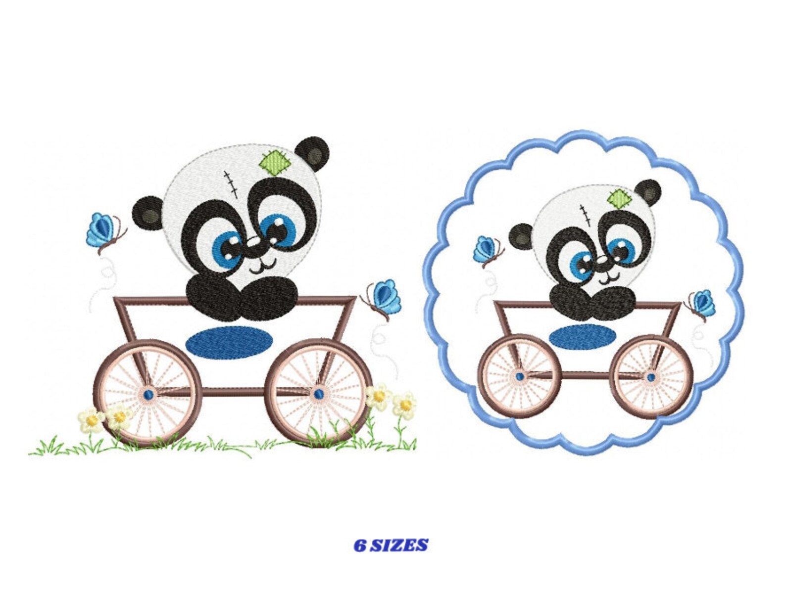 Panda Embroidery Design Animal Embroidery Designs Machine | Etsy