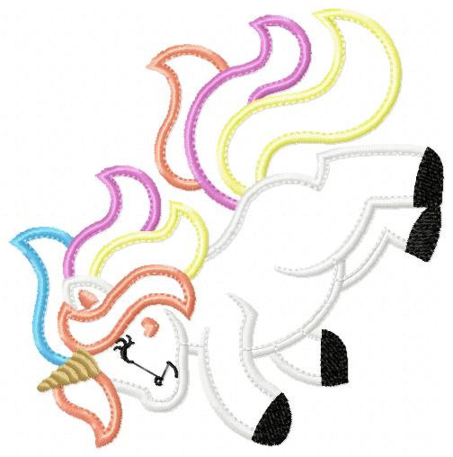 Unicorn Embroidery Designs Baby Girl Embroidery Design - Etsy