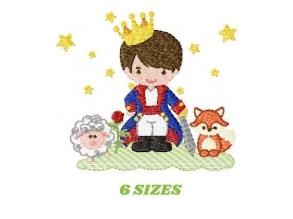 Little Prince Embroidery Designs King Embroidery Design | Etsy
