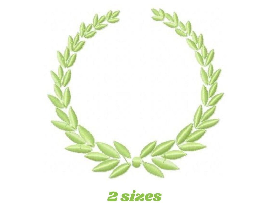 Laurel Embroidery Designs - Monogram Frame Machine Embroidery Pattern ...