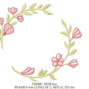 Monogram Frame Embroidery Designs - Flower Embroidery Design Machine ...