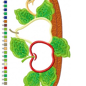 Fruits Embroidery Designs Kitchen Embroidery Design Machine Embroidery ...