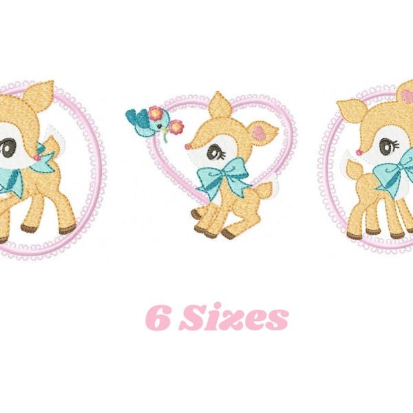 Deer Embroidery - Etsy