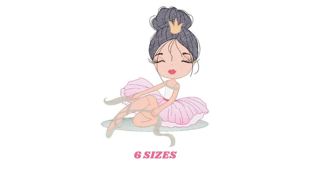 Ballerina Embroidery Designs - Ballet Embroidery Design Machine ...