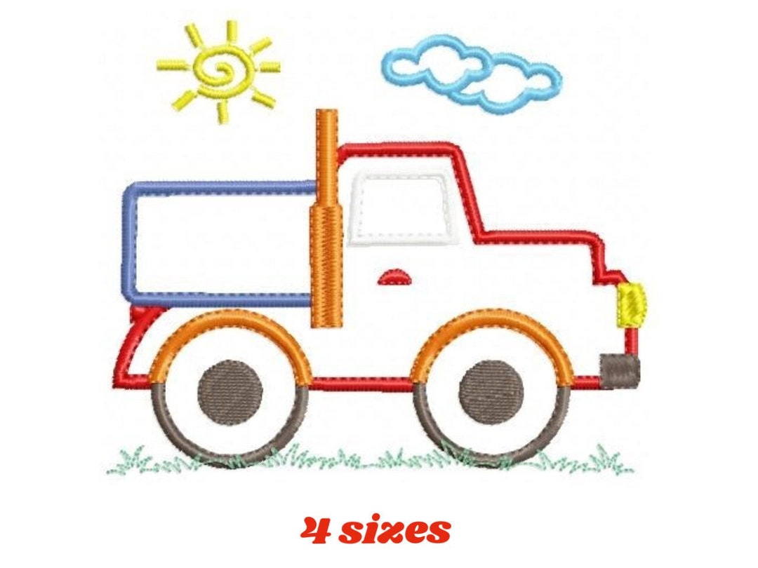 Truck Embroidery Designs - Vehicle Embroidery Design Machine Embroidery ...