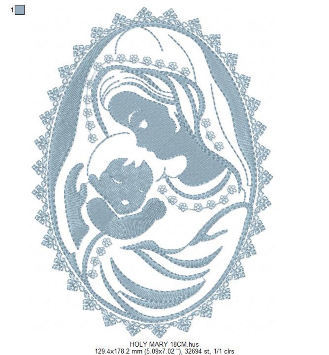 Holy Mary embroidery designs Holy embroidery design machine | Etsy