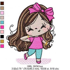 Girl Embroidery Designs - Baby Girl With Lace Embroidery Design Machine ...