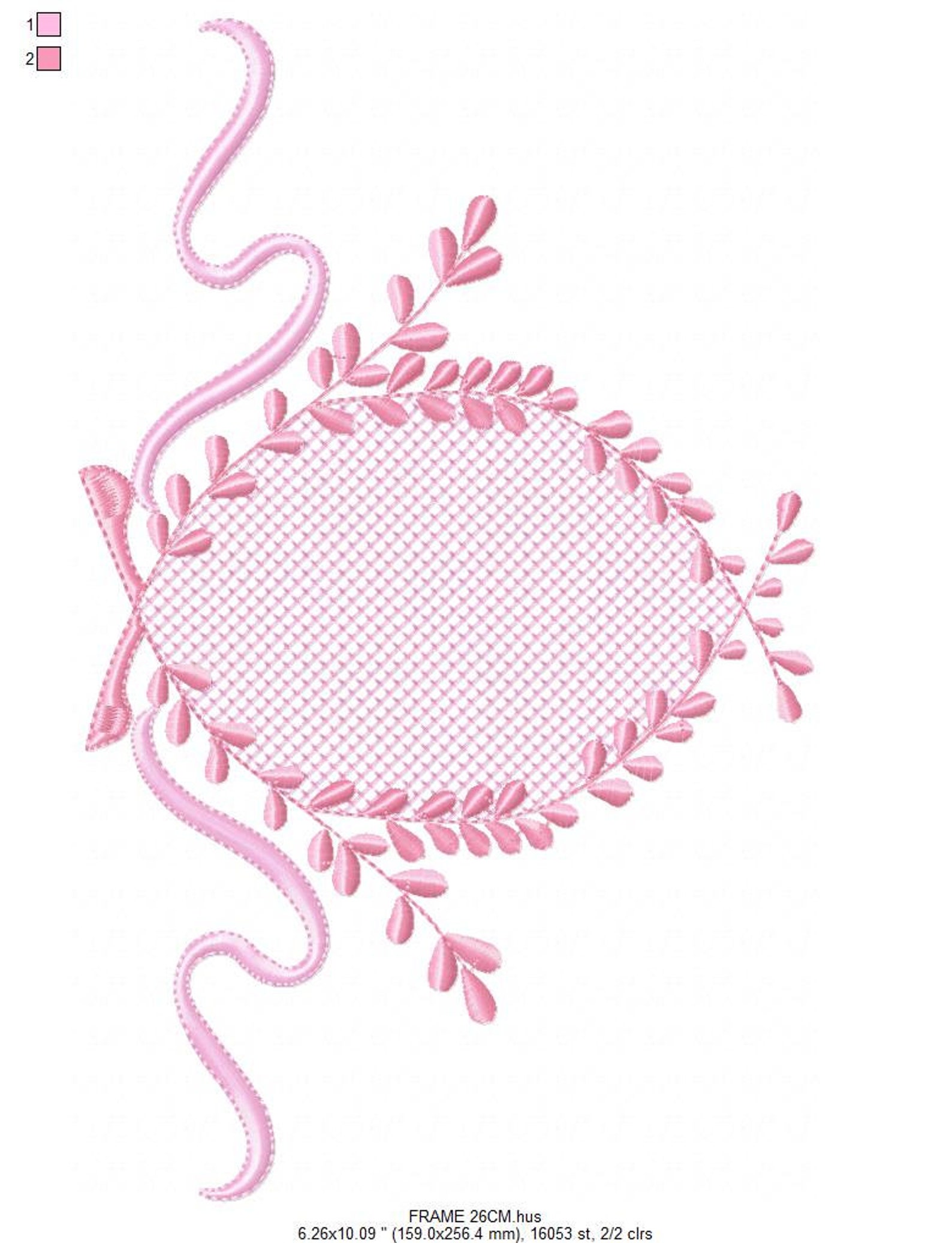 Frame Embroidery Designs Set Floral Design Shape Embroidery - Etsy