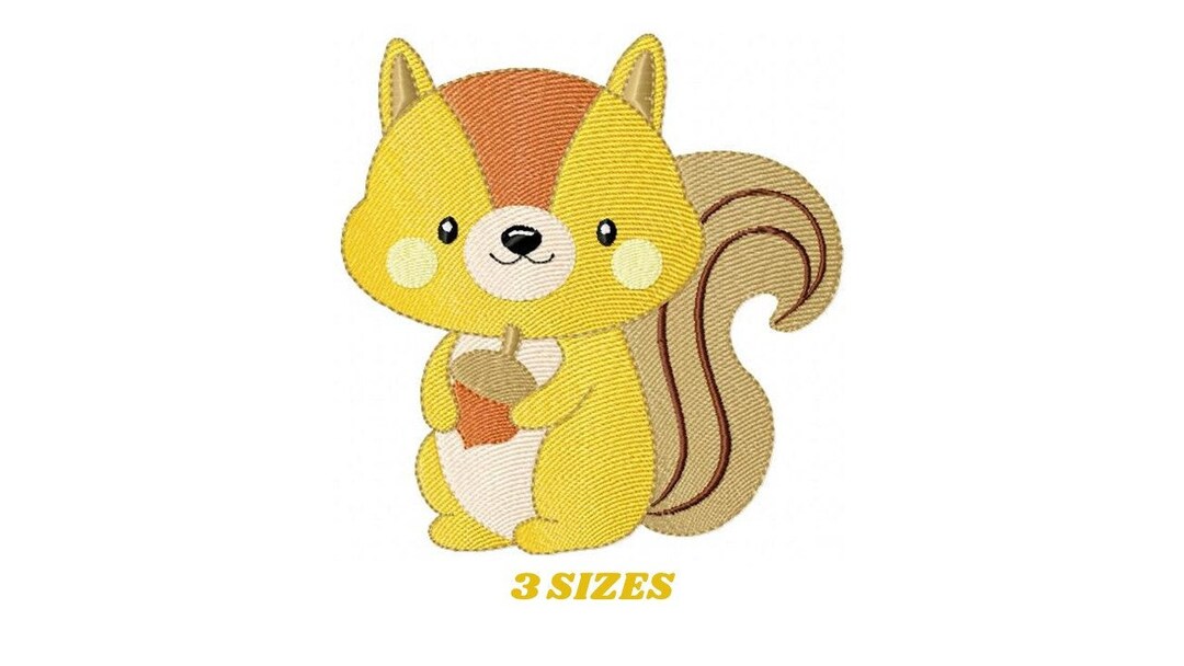 Squirrel Embroidery Design - Animal Embroidery Designs Machine ...