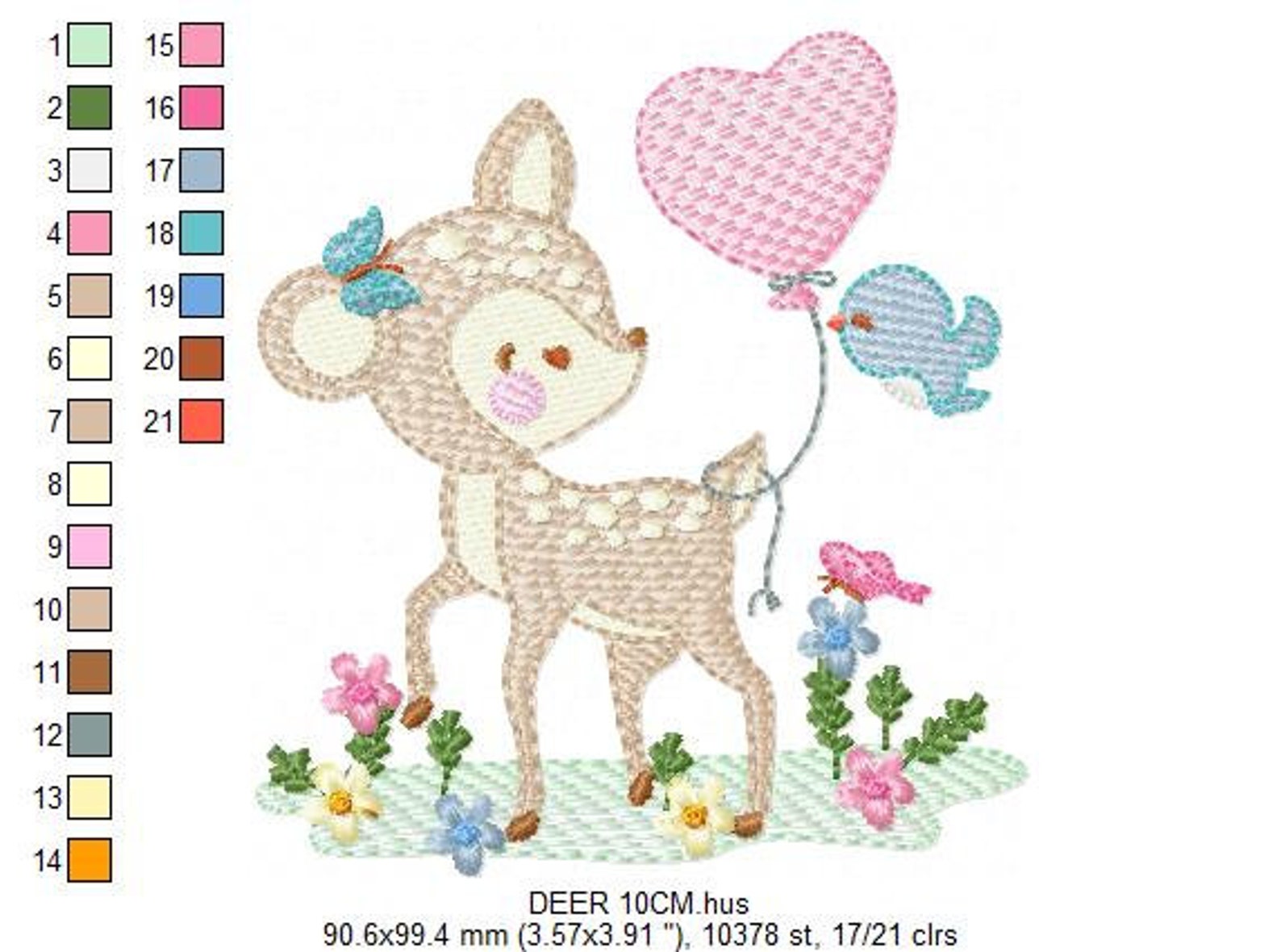 Deer Embroidery Design Animal Embroidery Designs Machine - Etsy