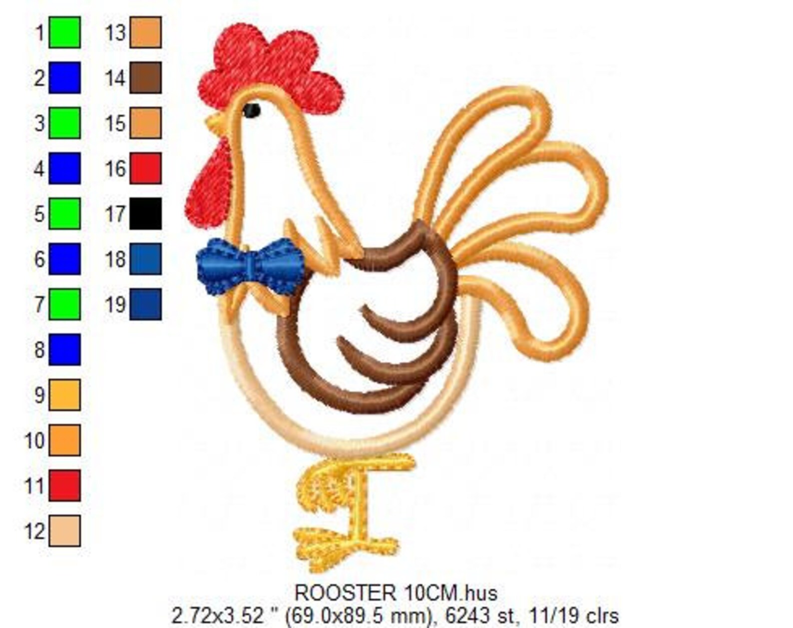 Chicken Embroidery Designs Farm Embroidery Design Machine - Etsy