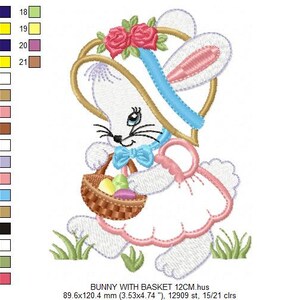 Bunny Embroidery Design Rabbit Embroidery Designs Machine Embroidery ...
